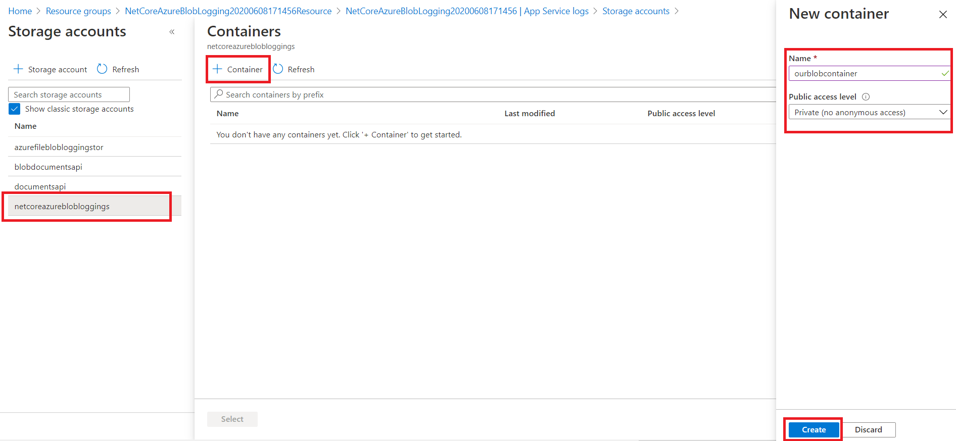 Logging to Azure Blob Storage – Dmitri Galejev